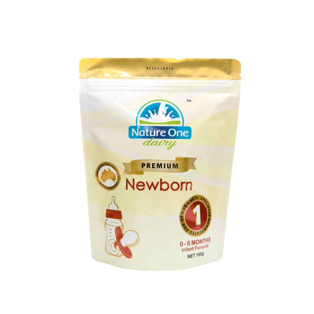 Premium Newborn Formula Step 1 Resealable Travel Pouch - Nature One Dairy®