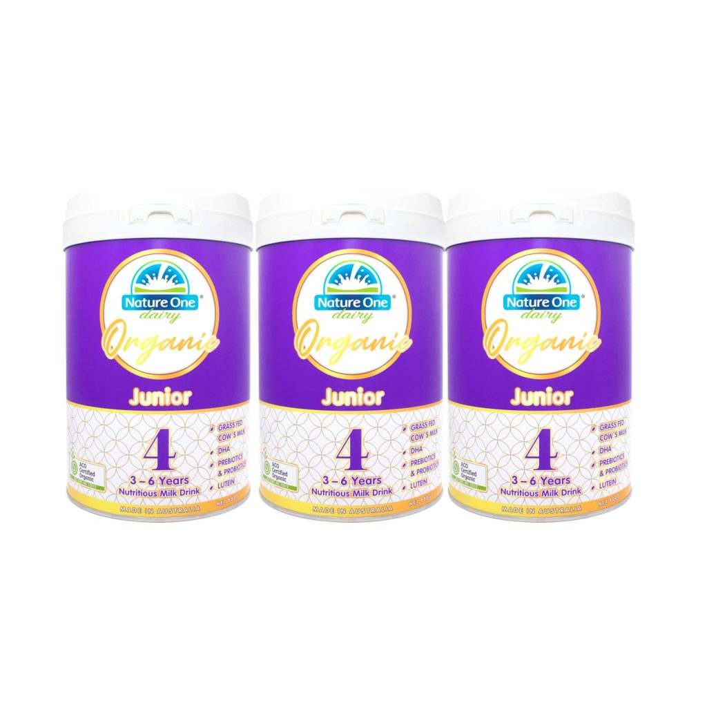 Nature One Dairy Organic Junior Nutritious Milk Drink Step 4 900g x 3 ...