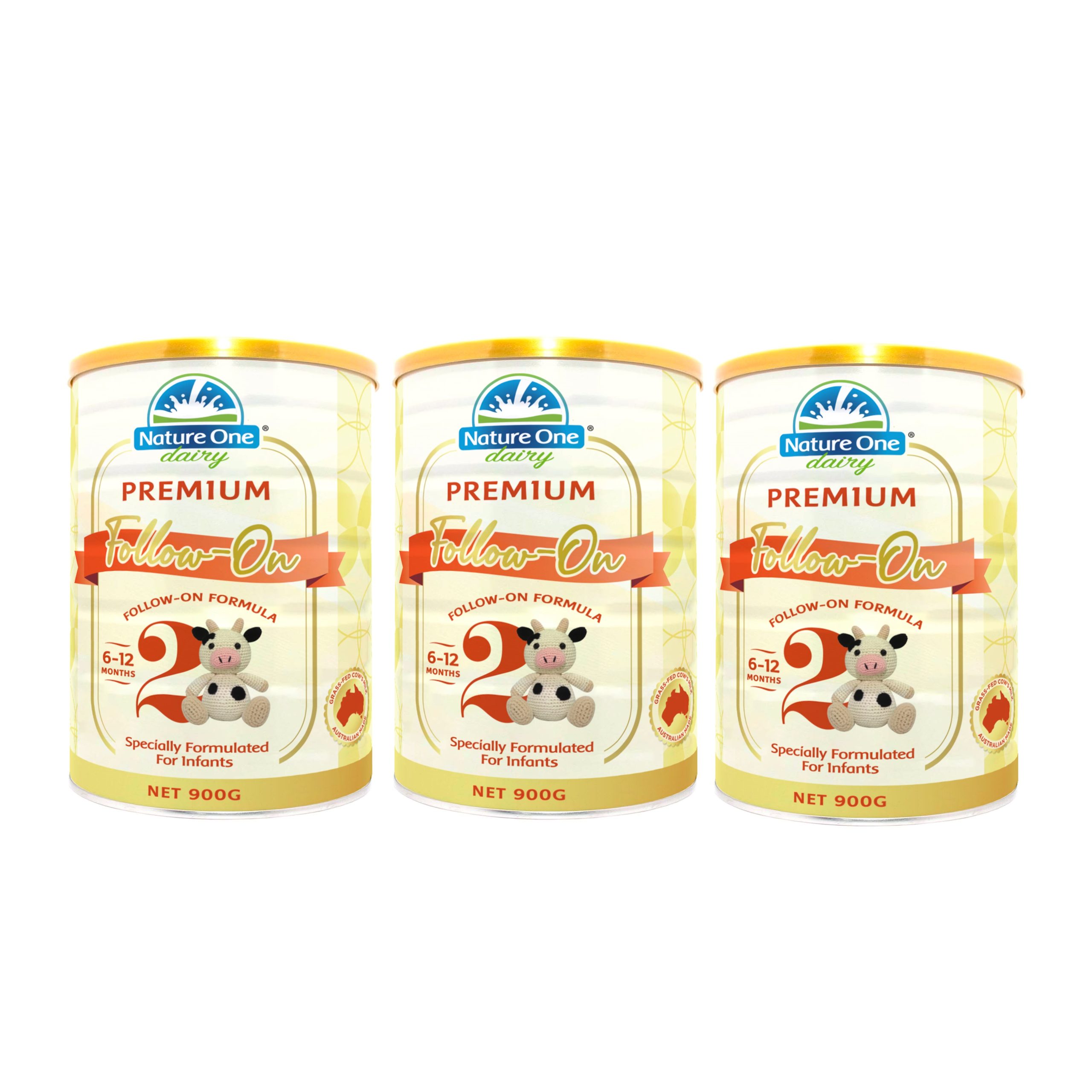 Nature One Dairy Premium with 2-MOs – Follow-On Formula Step 2 900g x 3 ...